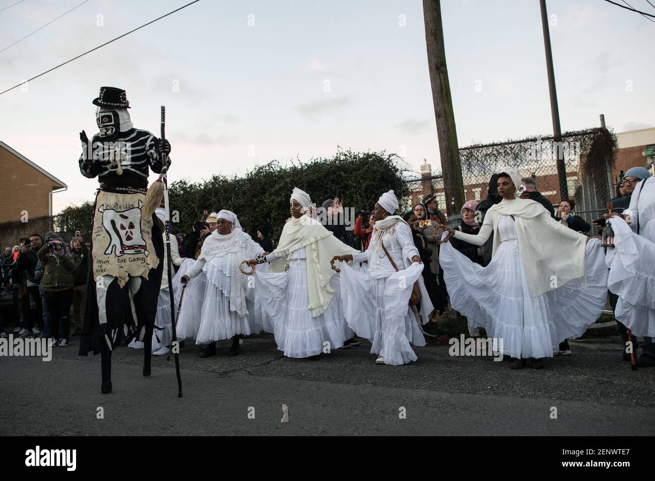 The Skull and Bones Gang with the Mystic Seven Sisters in the streets ...