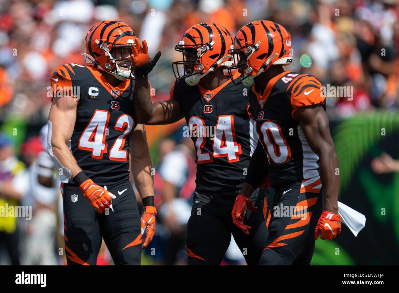 September 15, 2019: Cincinnati Bengals defensive back Clayton Fejedelem ...