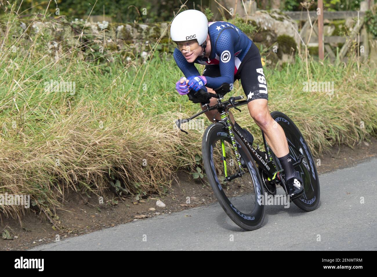 Lawson Craddock, USA,6th, Elite Men’s Time Trial, Harrogate, Yorkshire ...