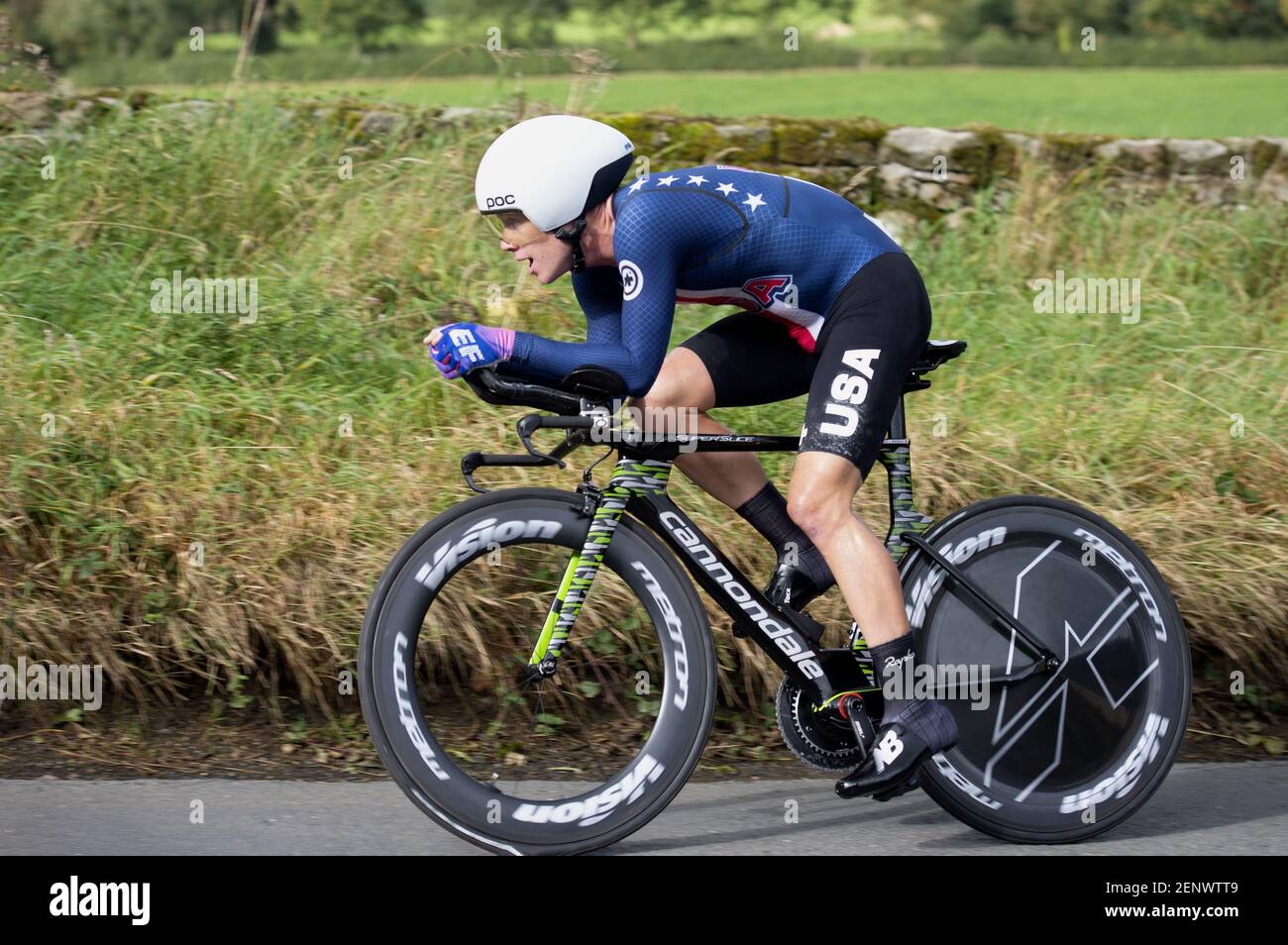 Lawson Craddock, USA,6th, Elite Men’s Time Trial, Harrogate, Yorkshire ...