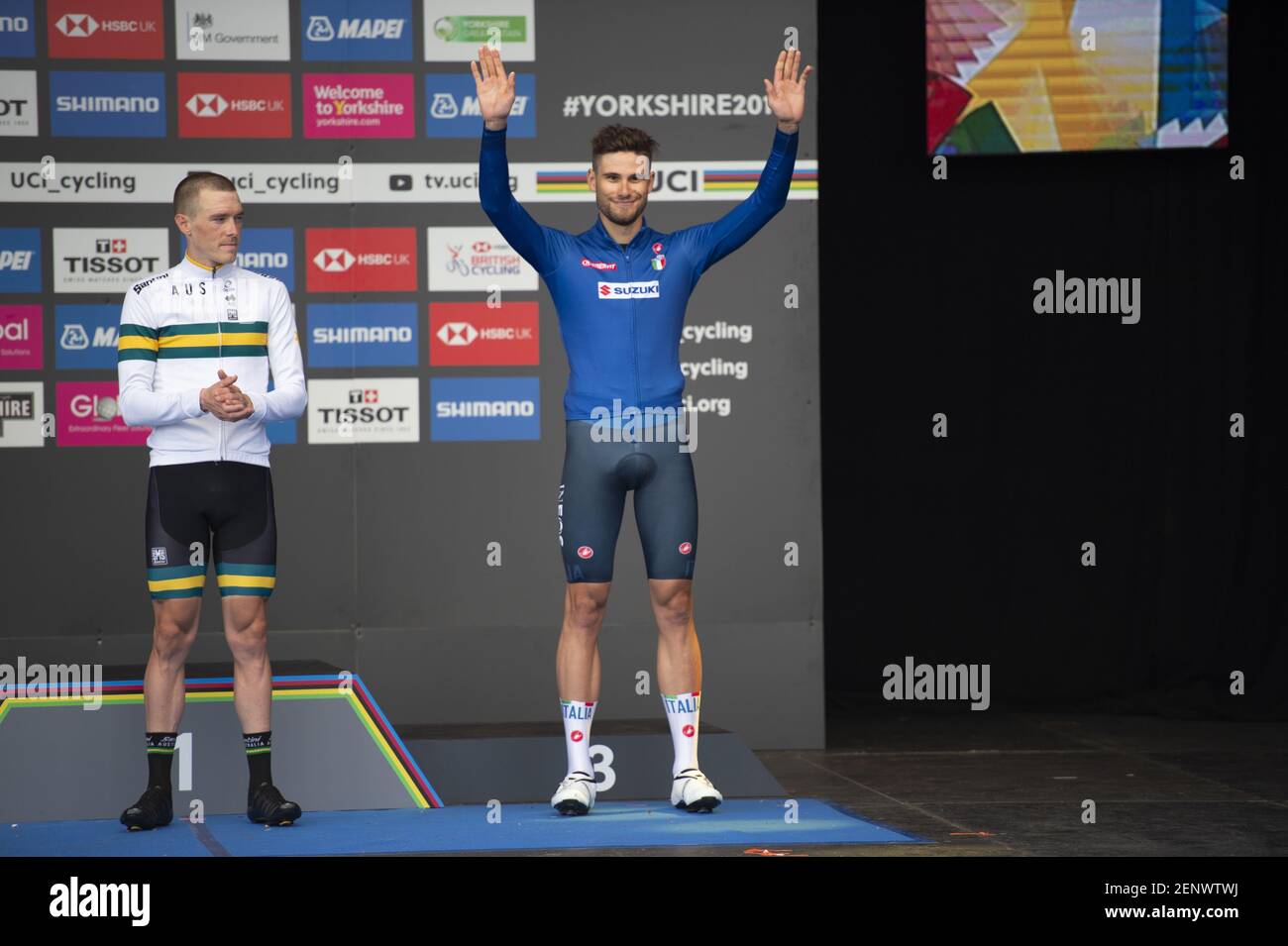 Filippo Ganna, third place, Men’s Time Trial, Harrogate, Yorkshire ...