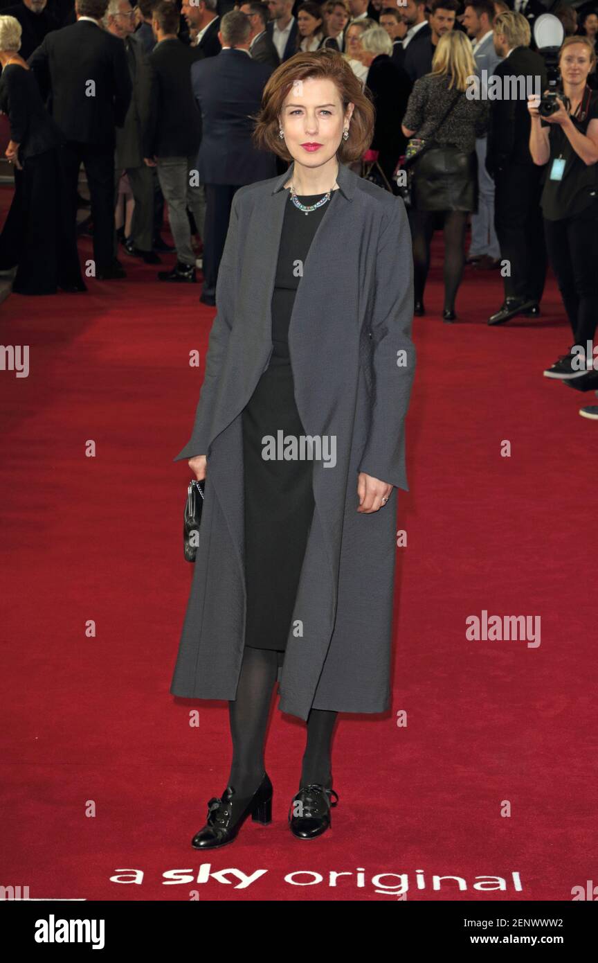 Gina McKee on the red carpet at the Sky Atlantic launch of their new TV ...