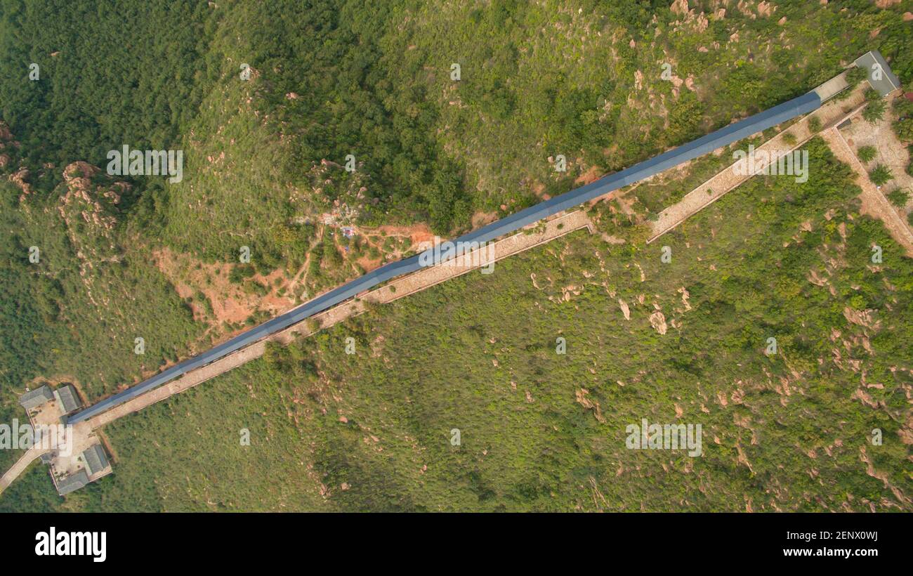 Henan,CHINA-Aerial photo taken on Sept. 25, 2019 shows a giant winding ...