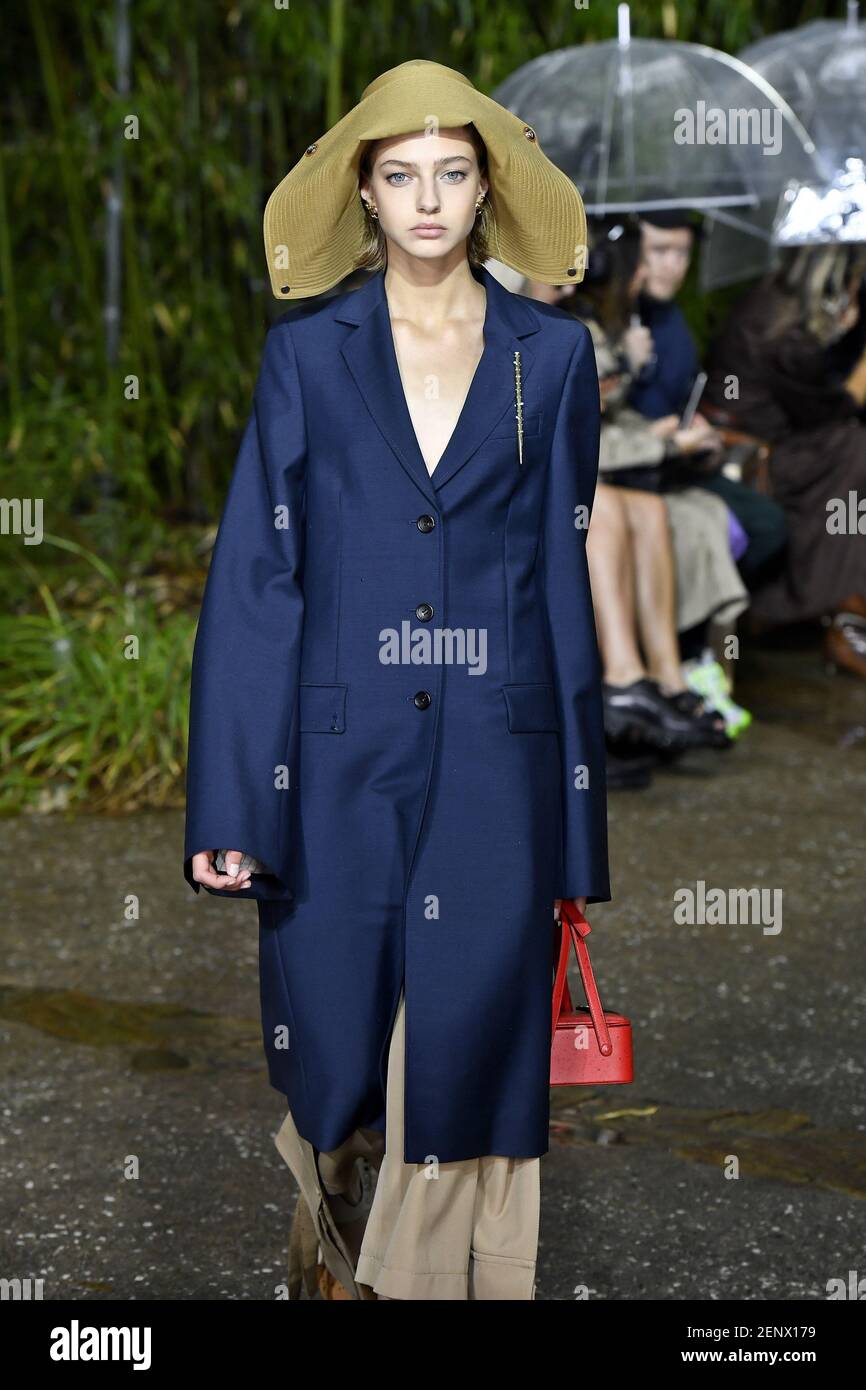 Model Liza Popova walking on the runway during the Lanvin Ready to Wear ...