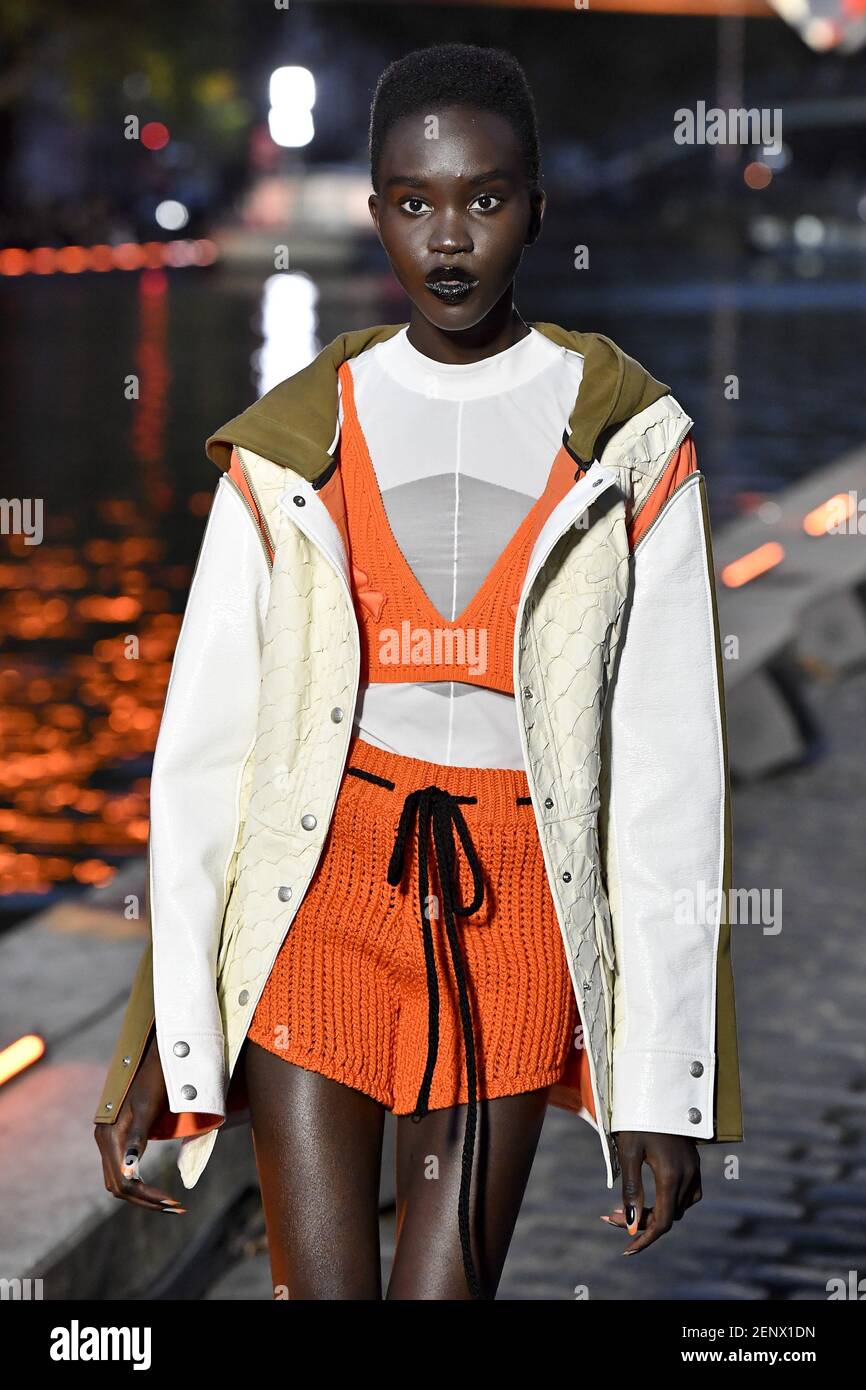 Model walking on the runway during the Courreges Ready to Wear Spring ...