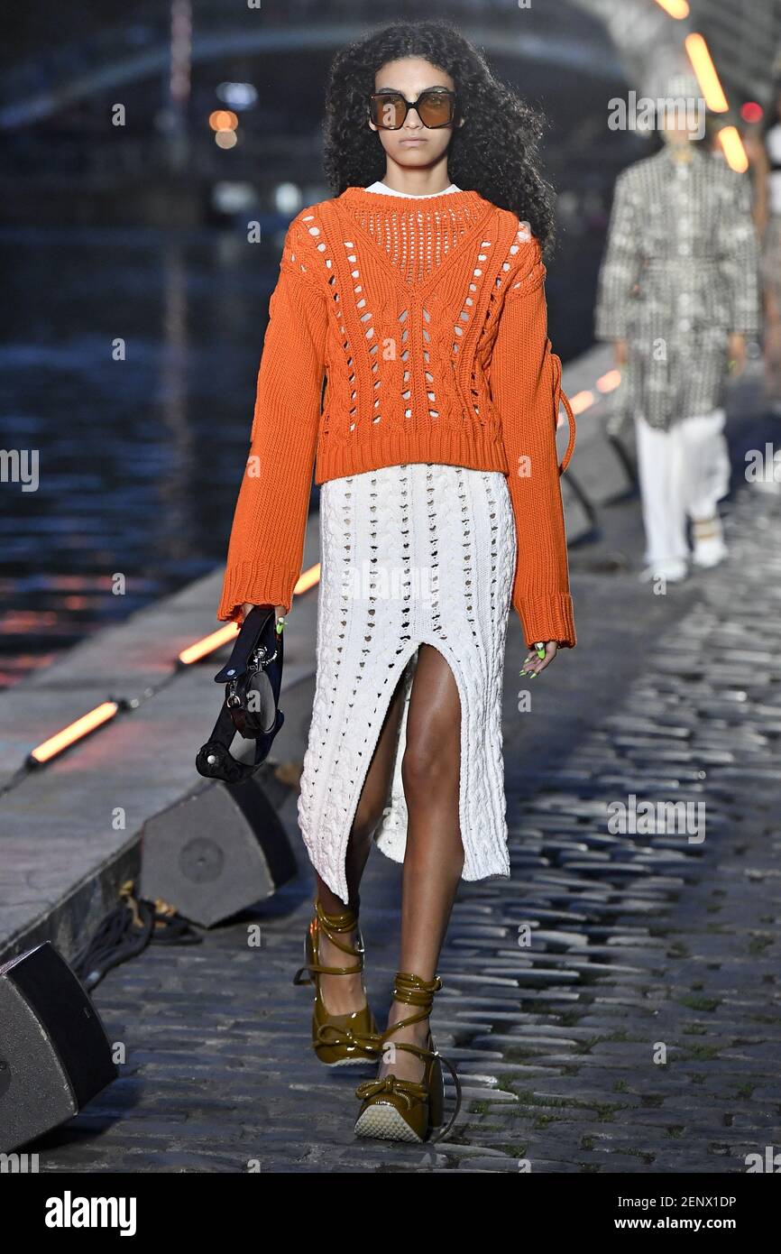 Model walking on the runway during the Courreges Ready to Wear Spring ...
