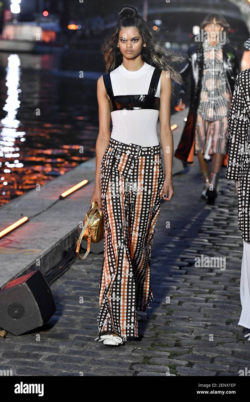Model walking on the runway during the Courreges Ready to Wear Spring ...