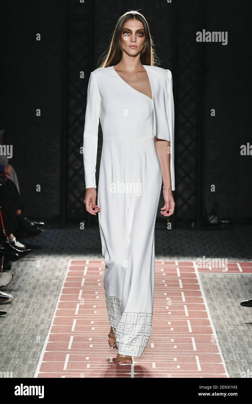 Model walking on the runway during the Guy Laroche Ready to Wear Spring ...