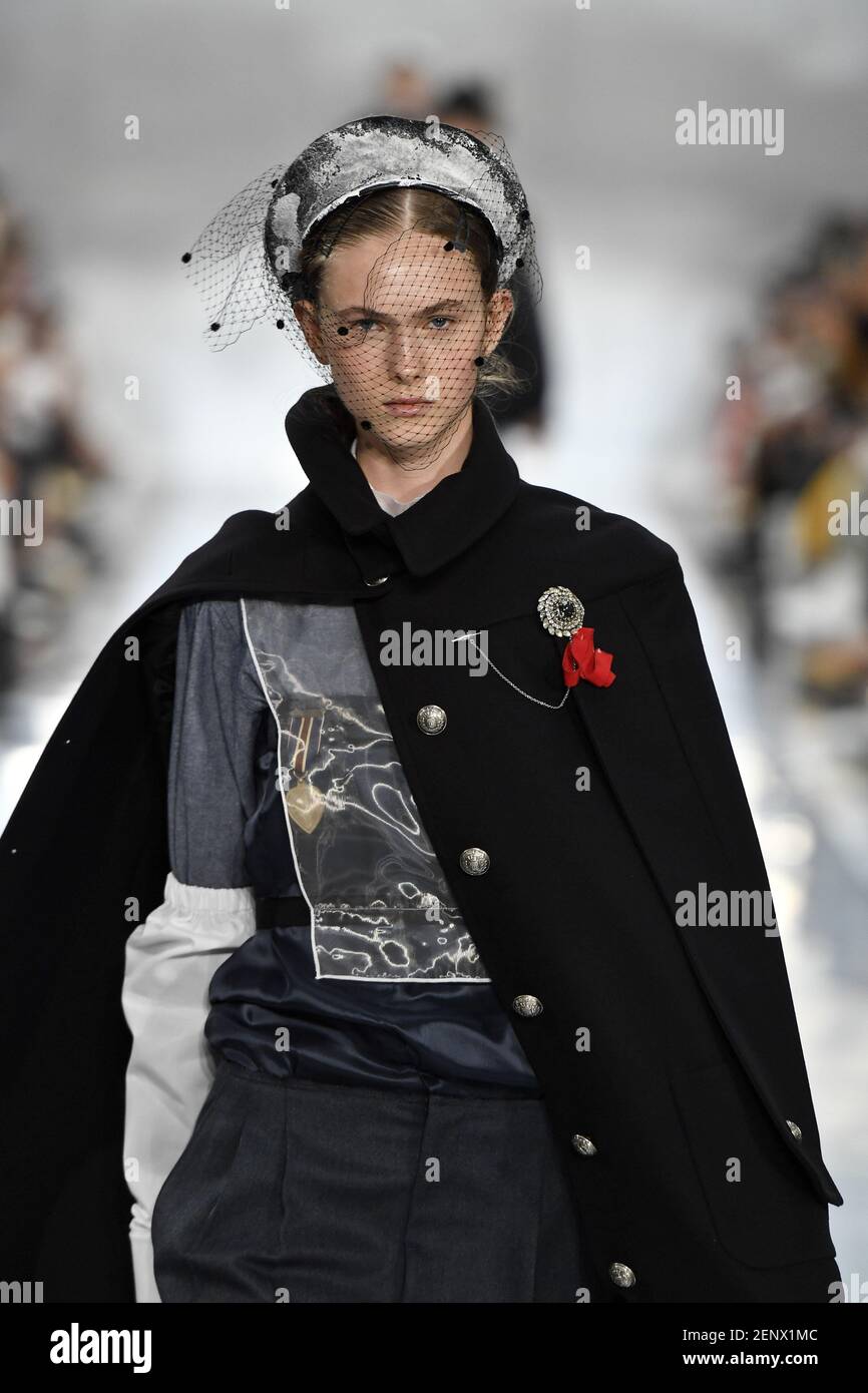 Model Taylor Reeves walking on the runway during the Maison Margiela ...