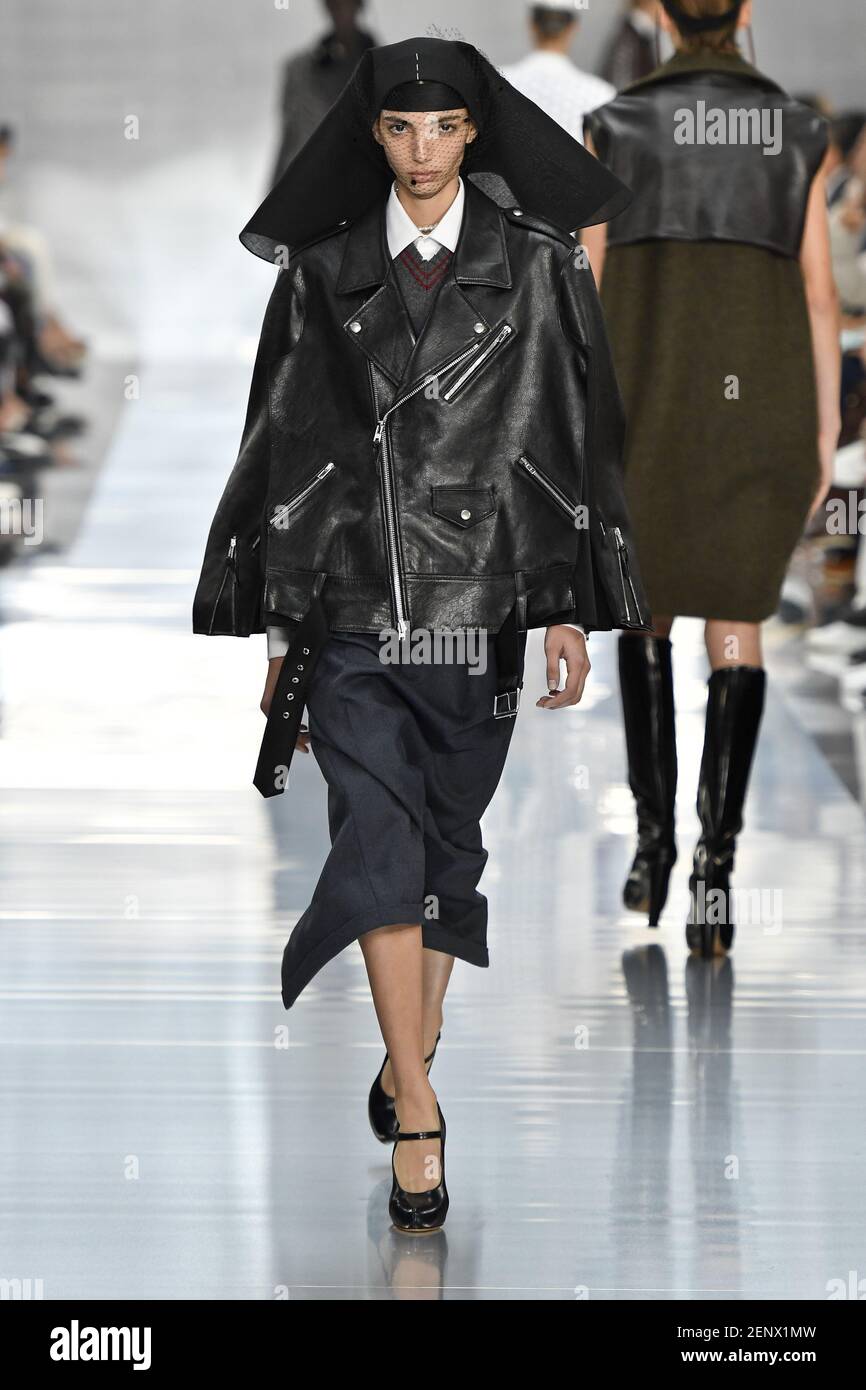 Model Cynthia Arrebola walking on the runway during the Maison Margiela ...
