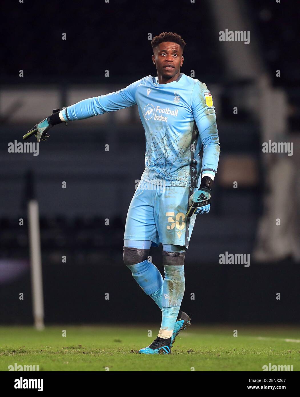 Nottingham Forest goalkeeper Brice Samba during the Sky Bet ...