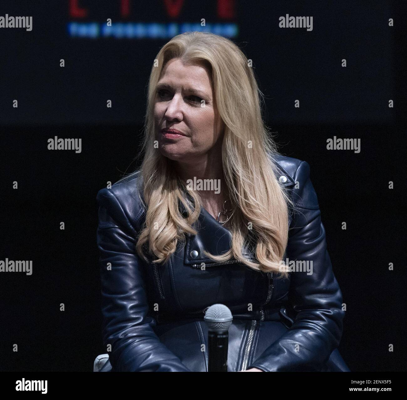 WW International CEO Mindy Grossman attends press conference for Global ...