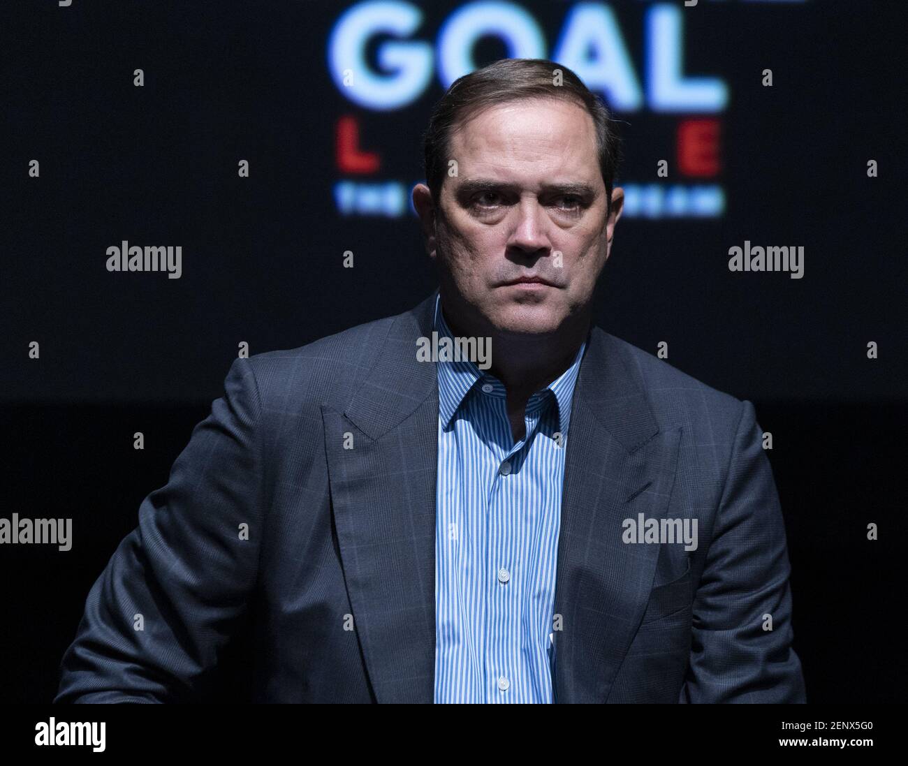 Cisco Chairman & CEO Chuck Robbins attends press conference for Global ...