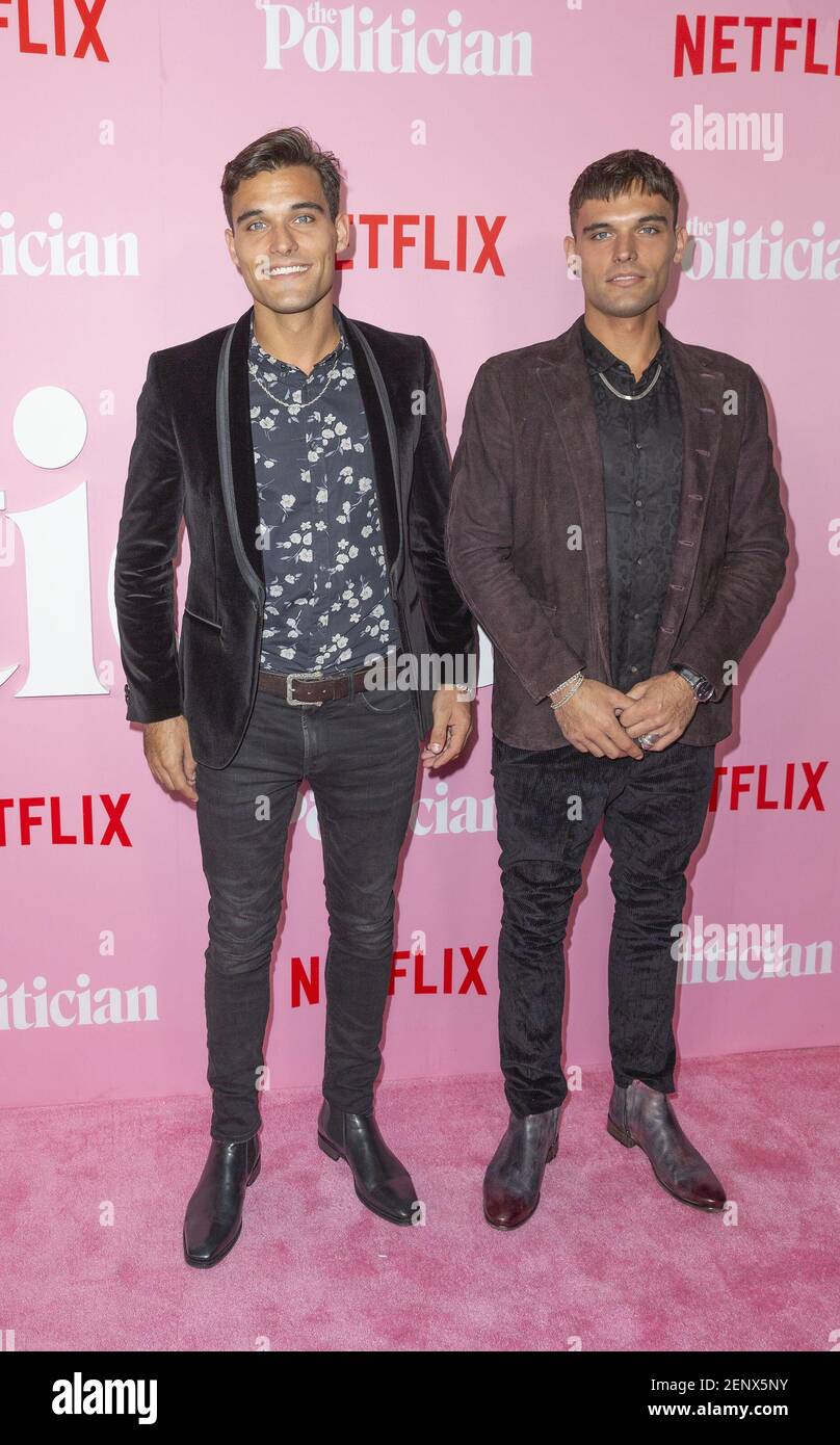 Trevor Eason and Trey Eason attend Netflix The Politician premiere at DGA Theater (Photo by Lev ...
