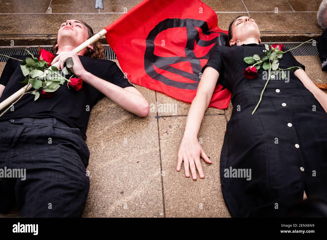 XR-Red Rebel Brigades, a breakout group of Extinction Rebellion ...