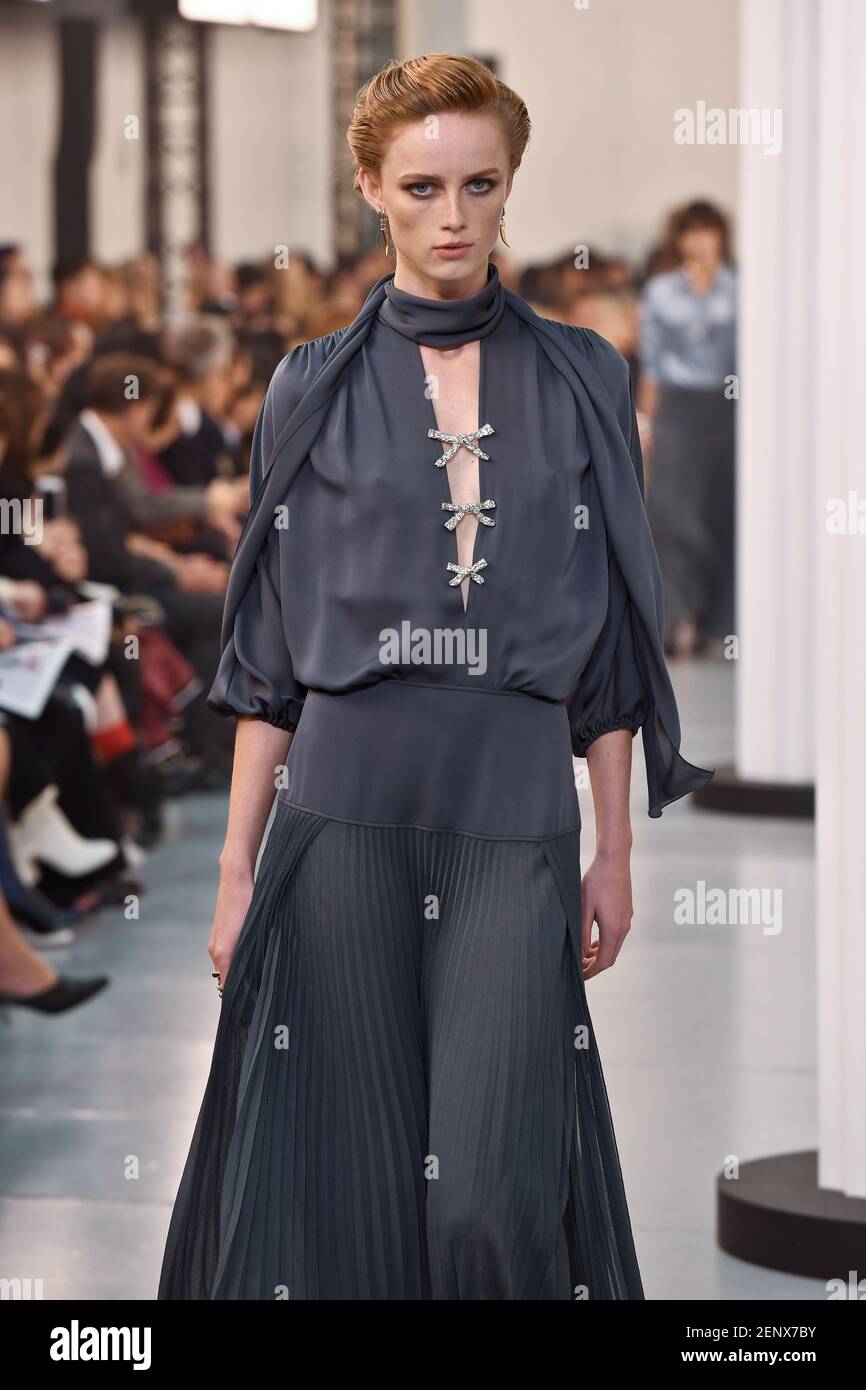 Model Rianne van Rompaey walking on the runway during the Chloe Ready ...