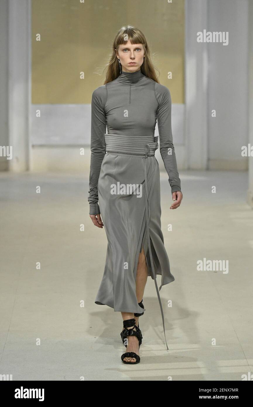 Model Amanda Ljunggren walking on the runway during the Christophe ...