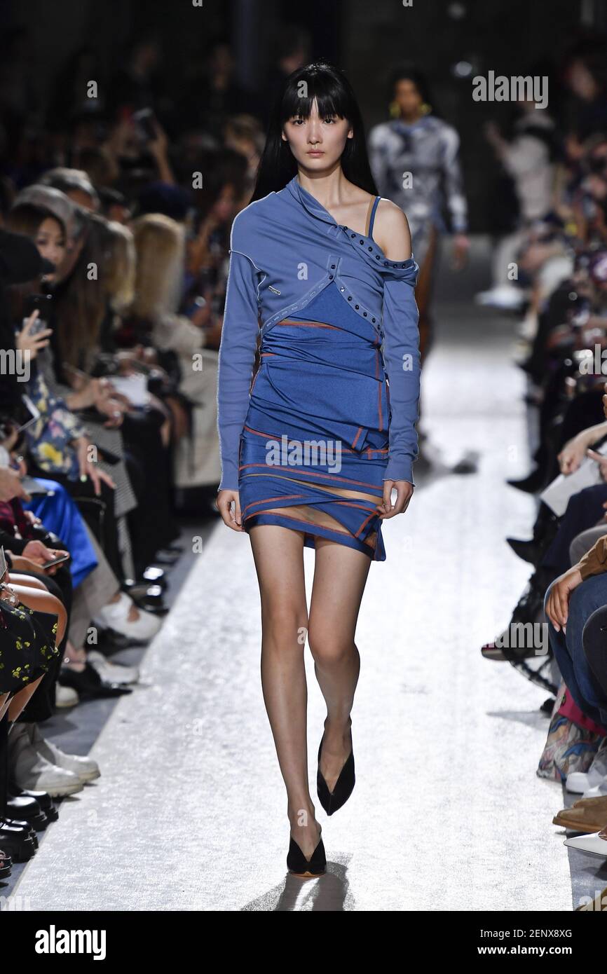 Model walking on the runway during the Y-Project Ready to Wear Spring ...