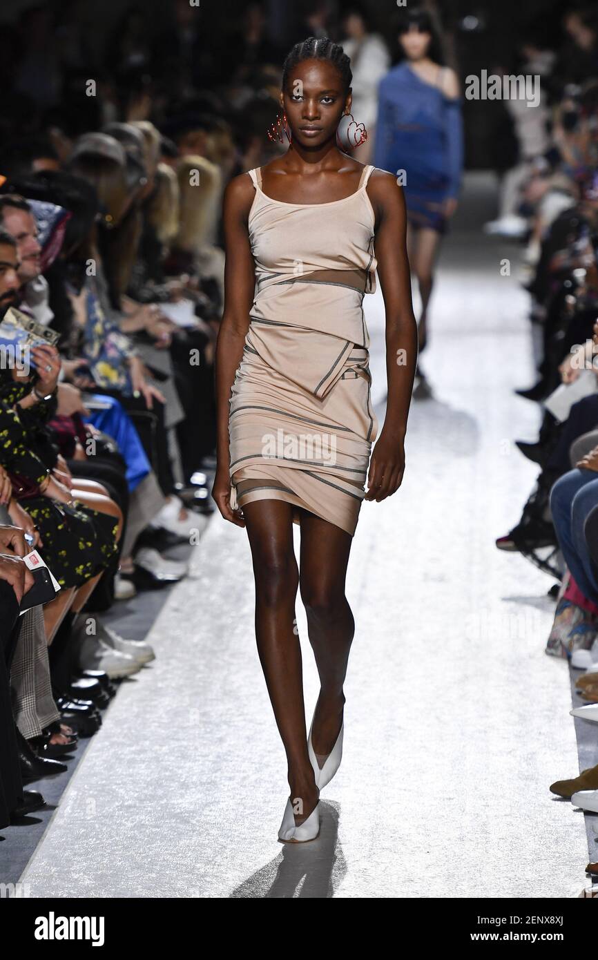 Model walking on the runway during the Y-Project Ready to Wear Spring ...