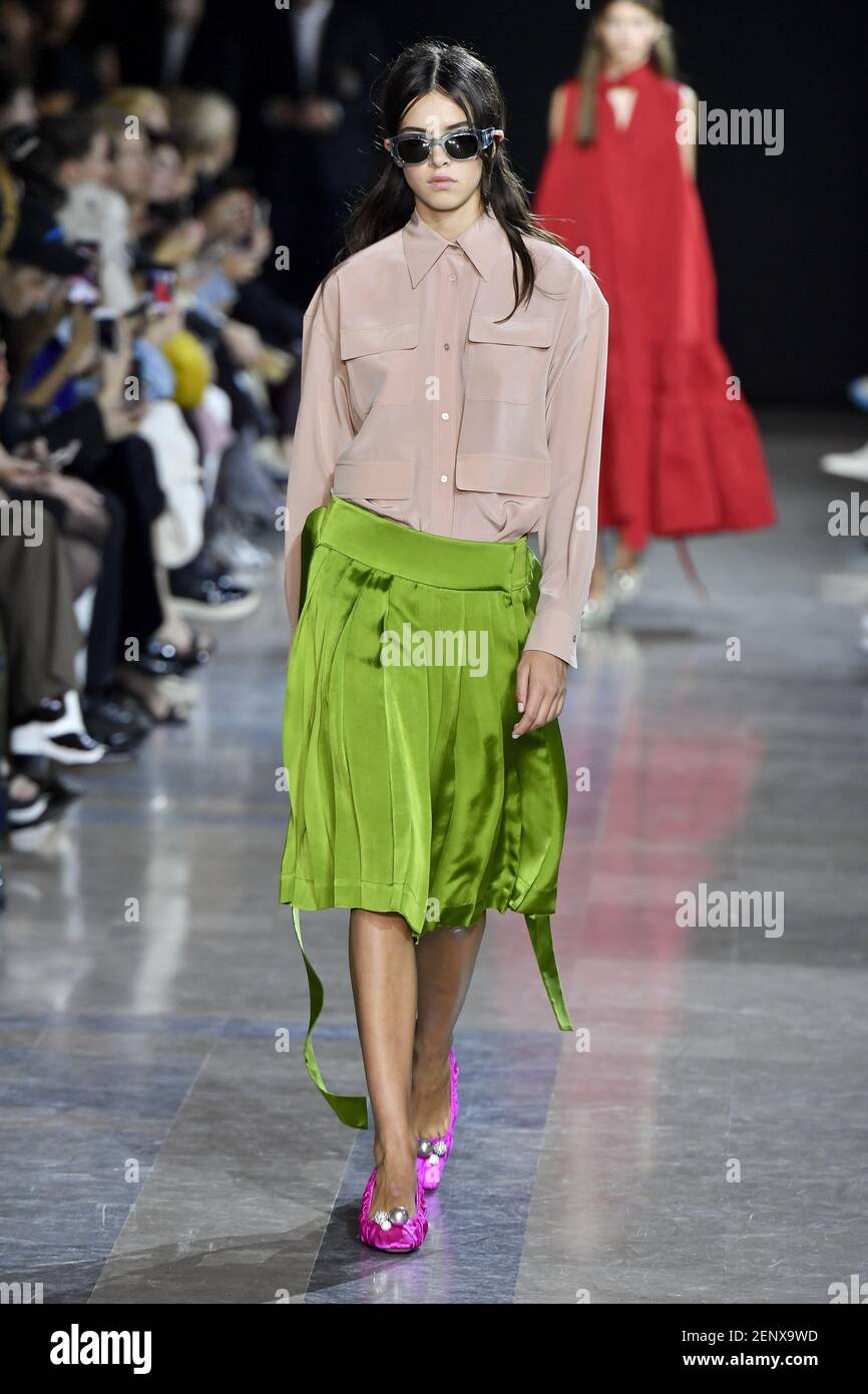 Model Maria Miguel walking on the runway during the Rochas Ready to ...