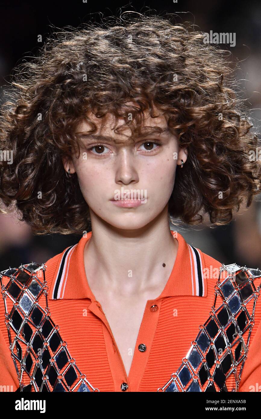 Model Caroline Reuter walking on the runway during the Paco Rabanne ...