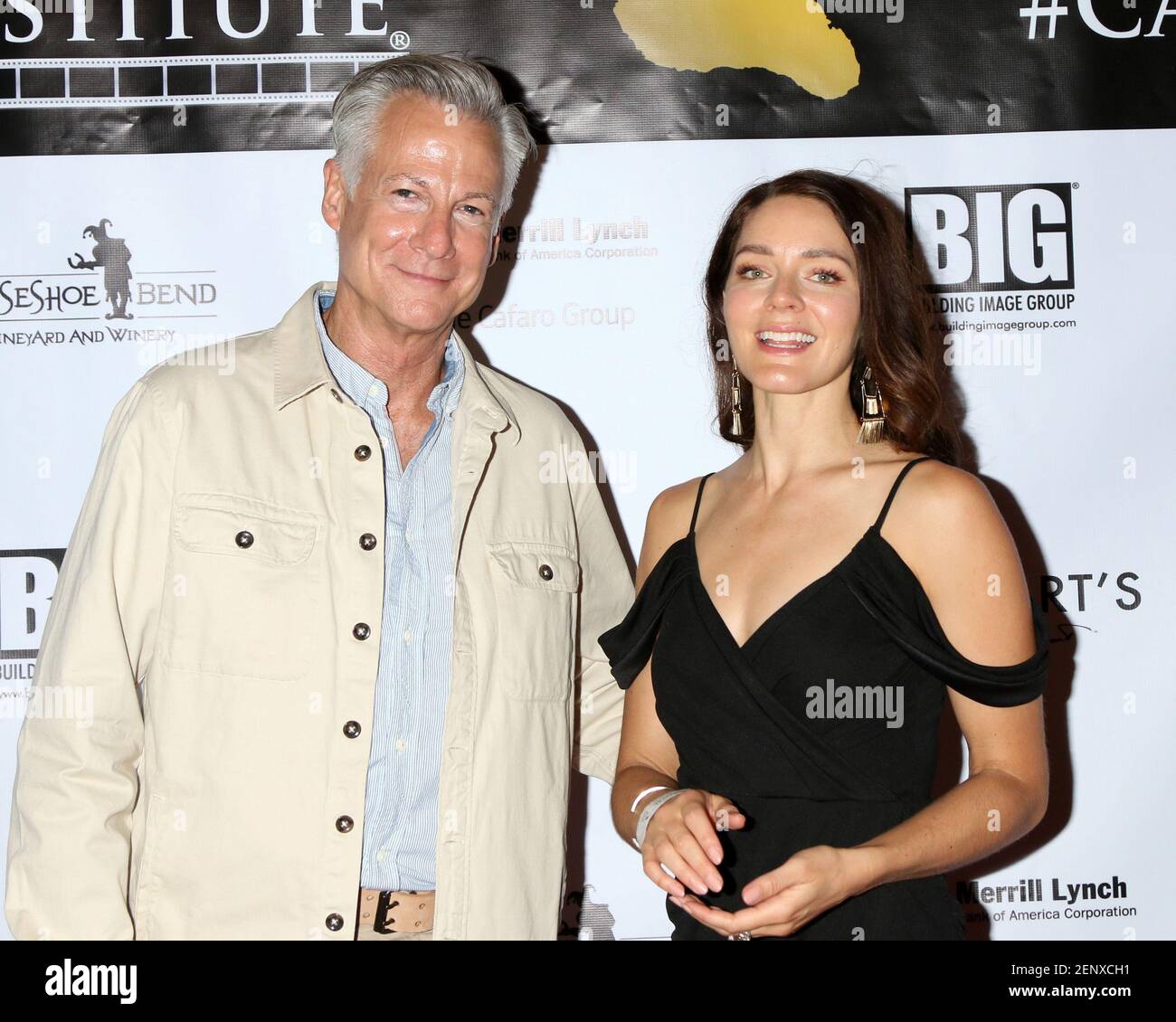 LOS ANGELES - SEP 25: Michael Nicklin, Hannah Barefoot at the 2019 ...