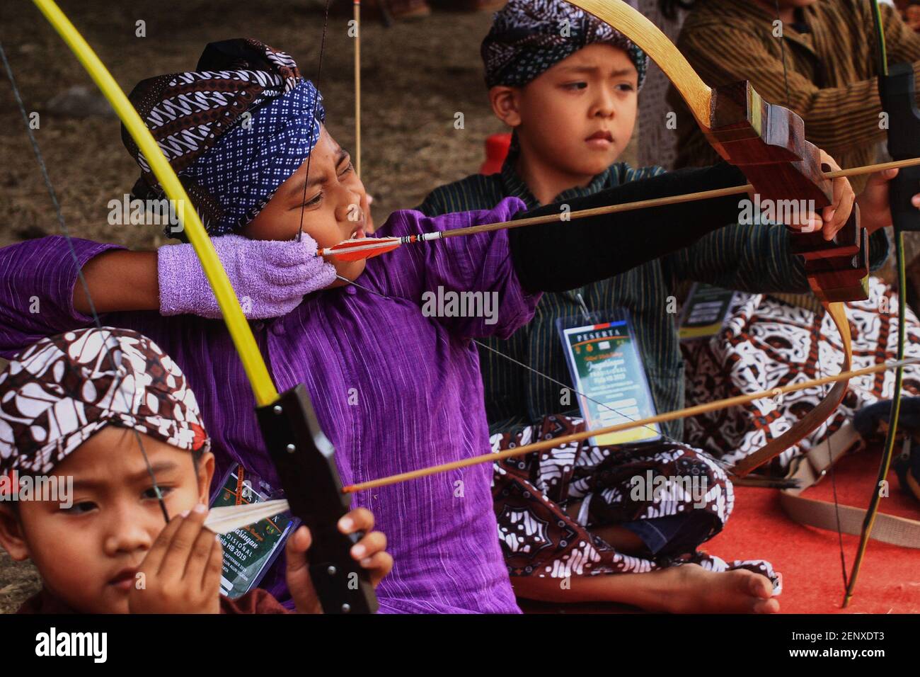 As seen kids wearing Javanese traditional clothes when attending the ...
