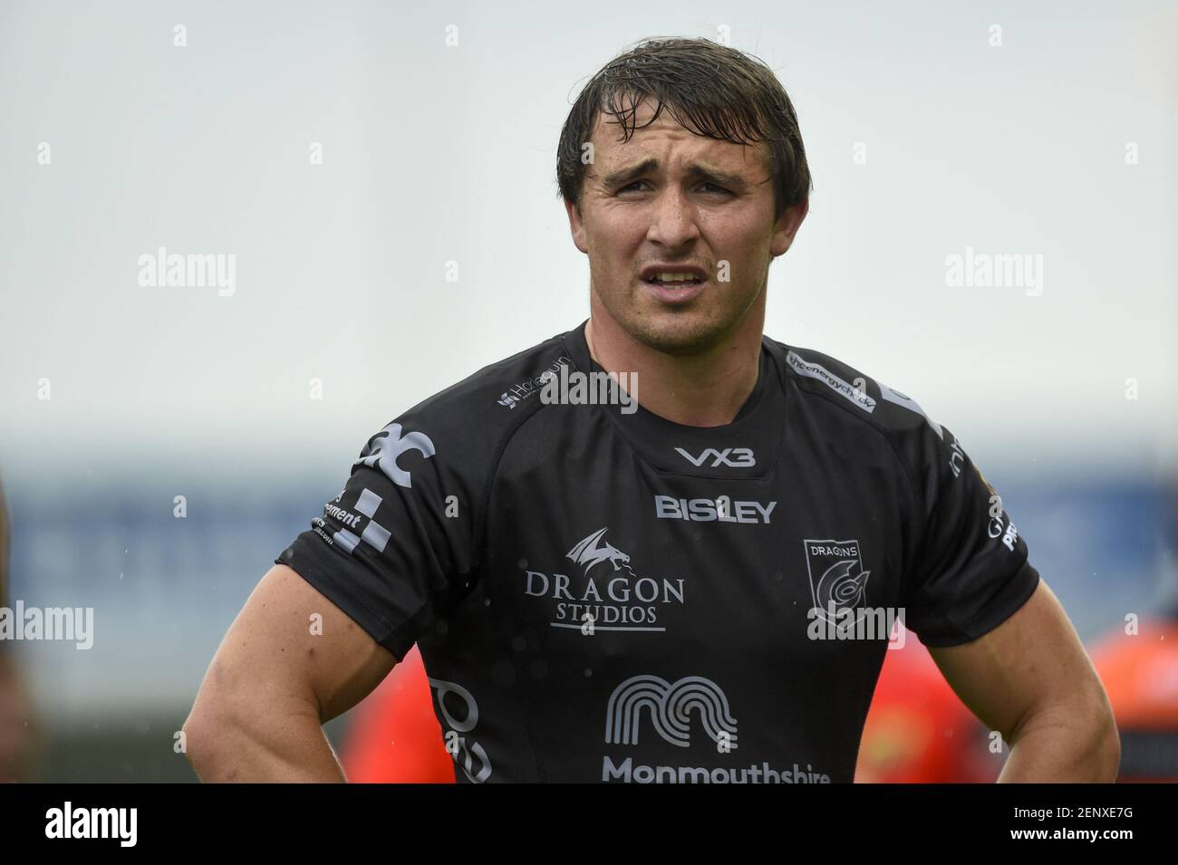 Rhodri Williams of Dragons looks on during the Guinness PRO14 match ...