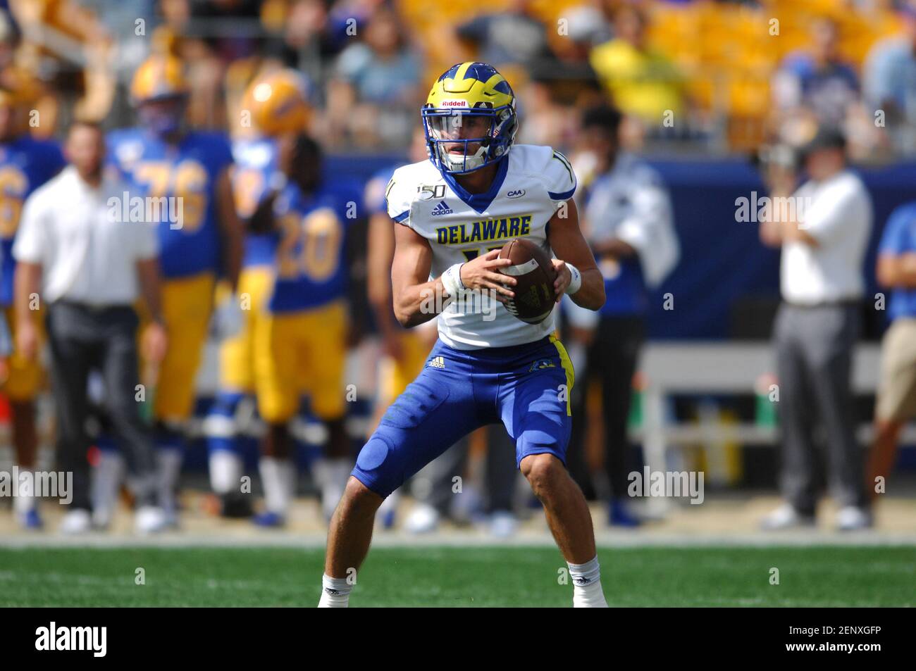 September 28th, 2019: Nolan Henderson #14 during the Pitt Panthers vs ...