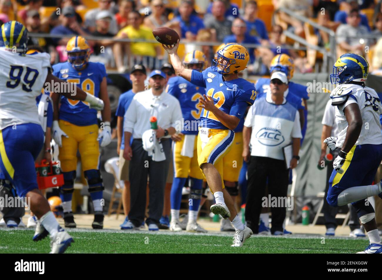 September 28th, 2019: Nick Patti #12 during the Pitt Panthers vs ...