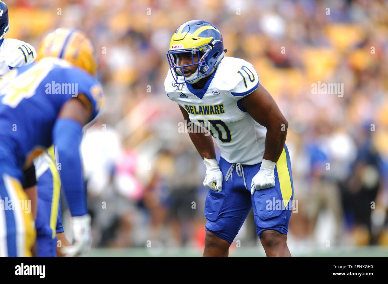 September 28th, 2019: Andre Robinson #10 during the Pitt Panthers vs ...
