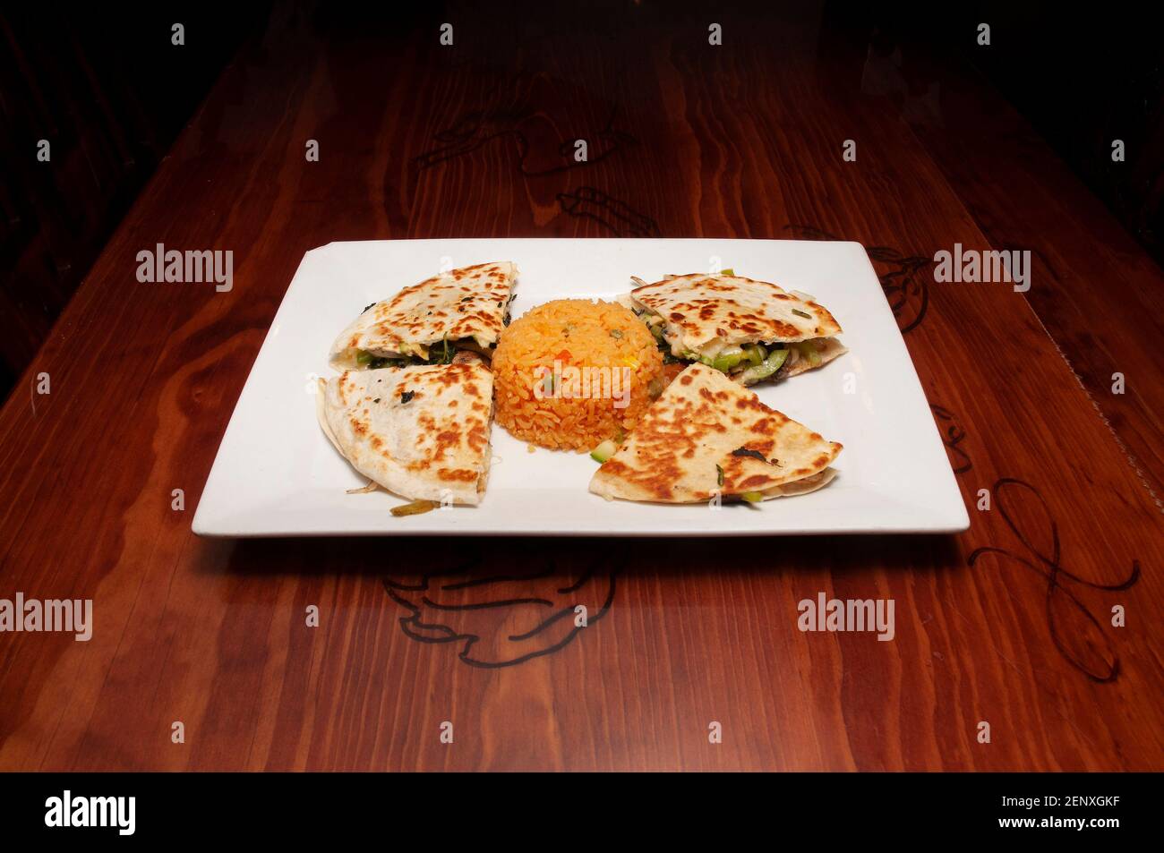 The mexican delicacy known as a Sincronizada Stock Photo - Alamy