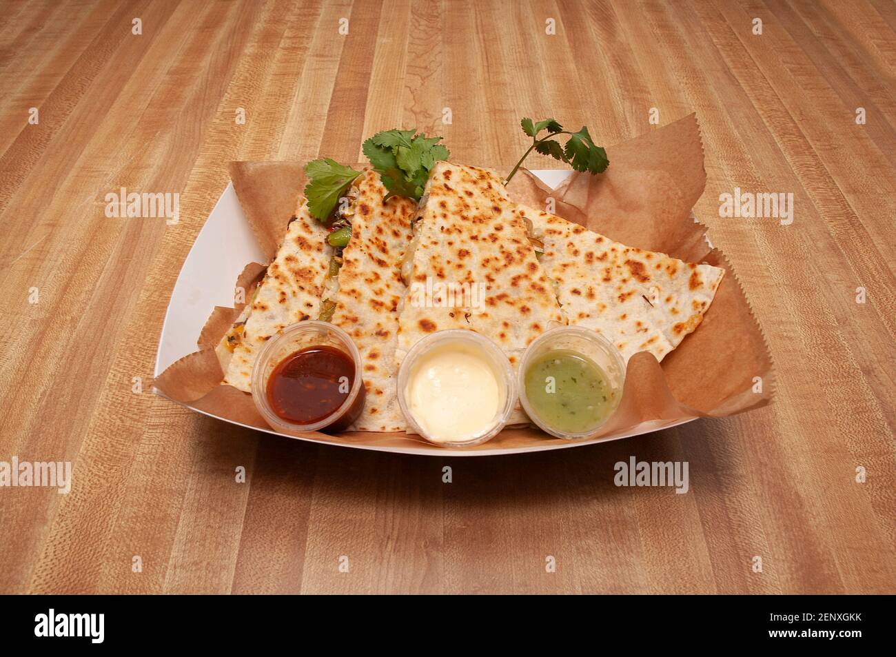 The mexican delicacy known as a quesadilla Stock Photo - Alamy