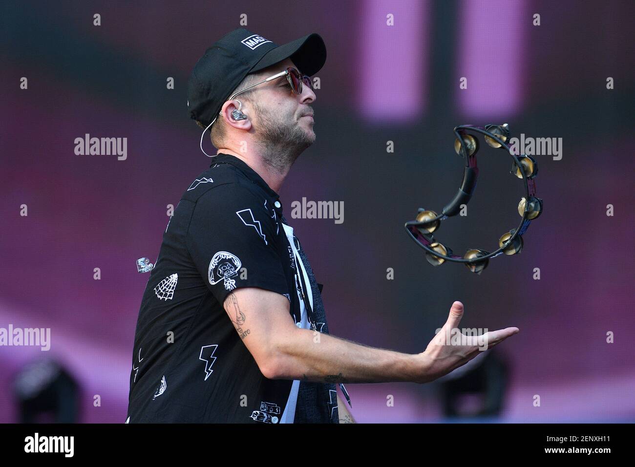 Lead singer Ryan Tedder of OneRepublic performs during the 2019 Global ...