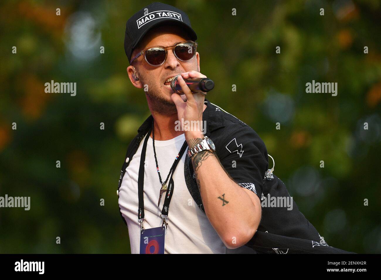 Lead singer Ryan Tedder of OneRepublic performs during the 2019 Global ...