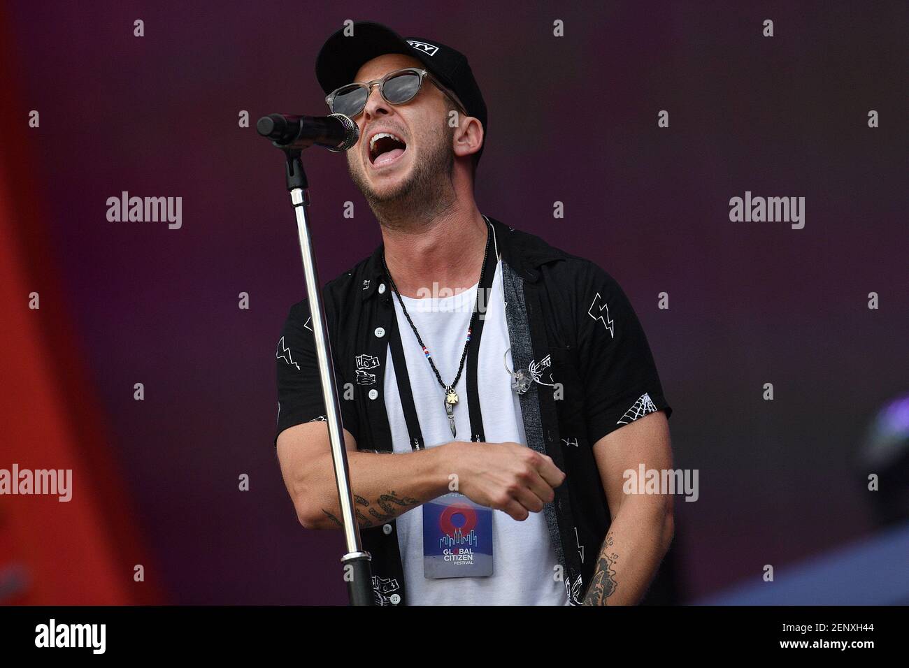 Lead singer Ryan Tedder of OneRepublic performs during the 2019 Global ...