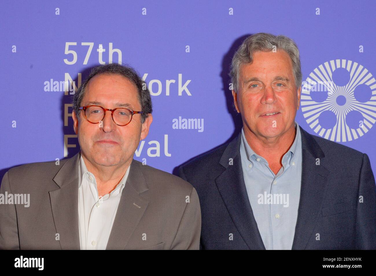 Michael Barker and Tom Bernard attend the Pain And Glory premiere ...