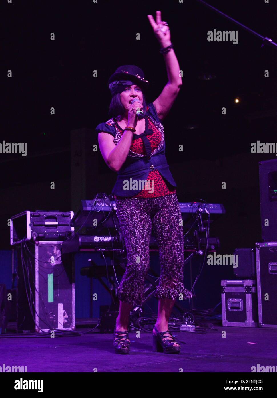 Annabella Lwin at NostalgiaCon - Day 1 held at the Anaheim Convention ...