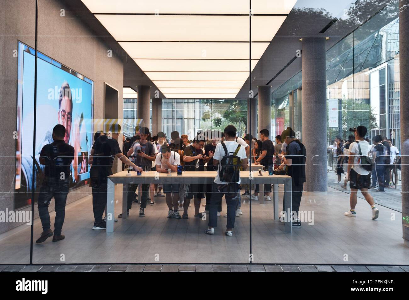 Consumers flock to get inside and experience the first Huawei's global ...