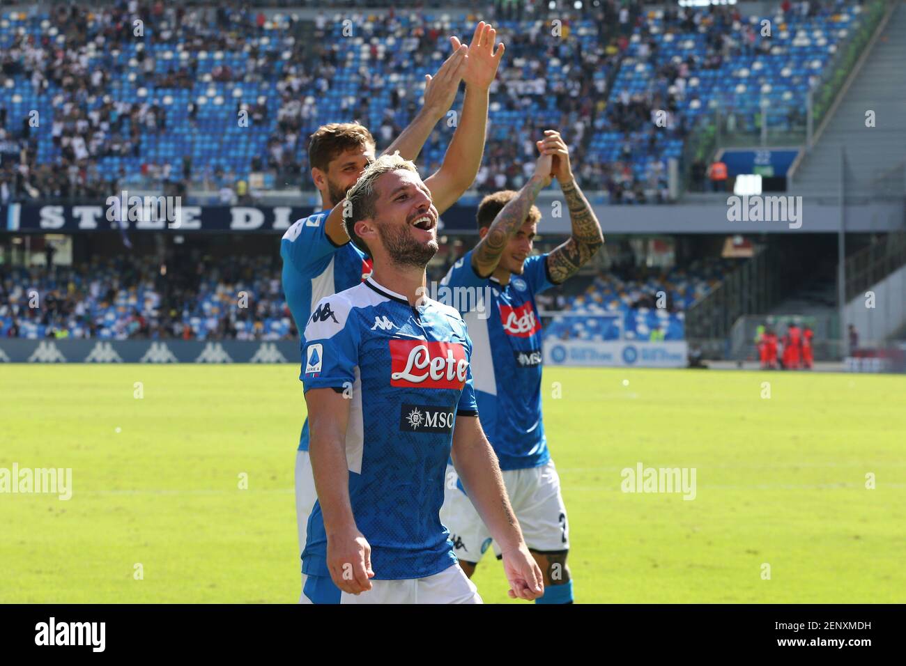 Dries Mertens of Napoli and Fernando Llorente, Giovanni Di Lorenzo ...
