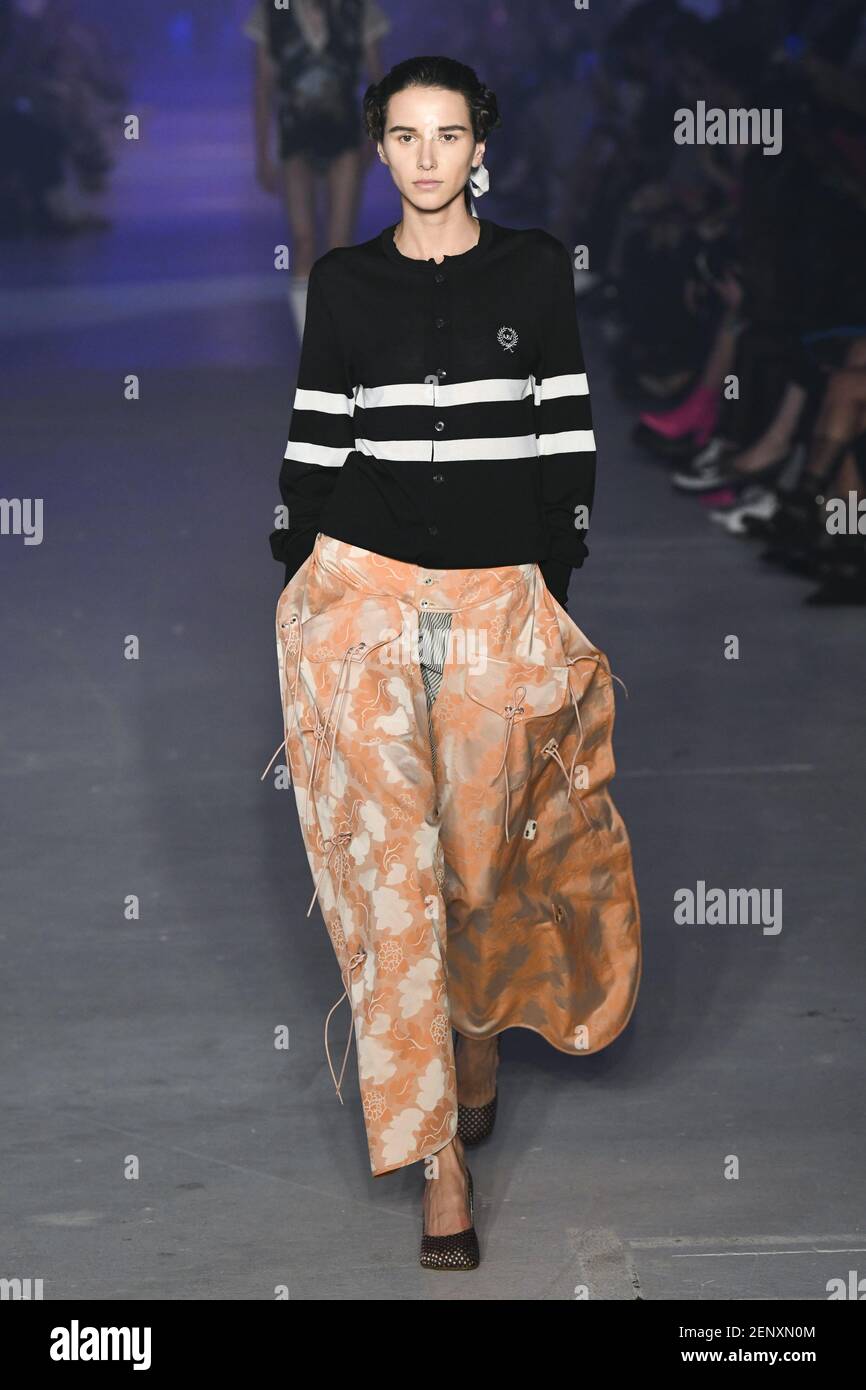 Model walking on the runway during the Vivienne Westwood Ready to Wear ...