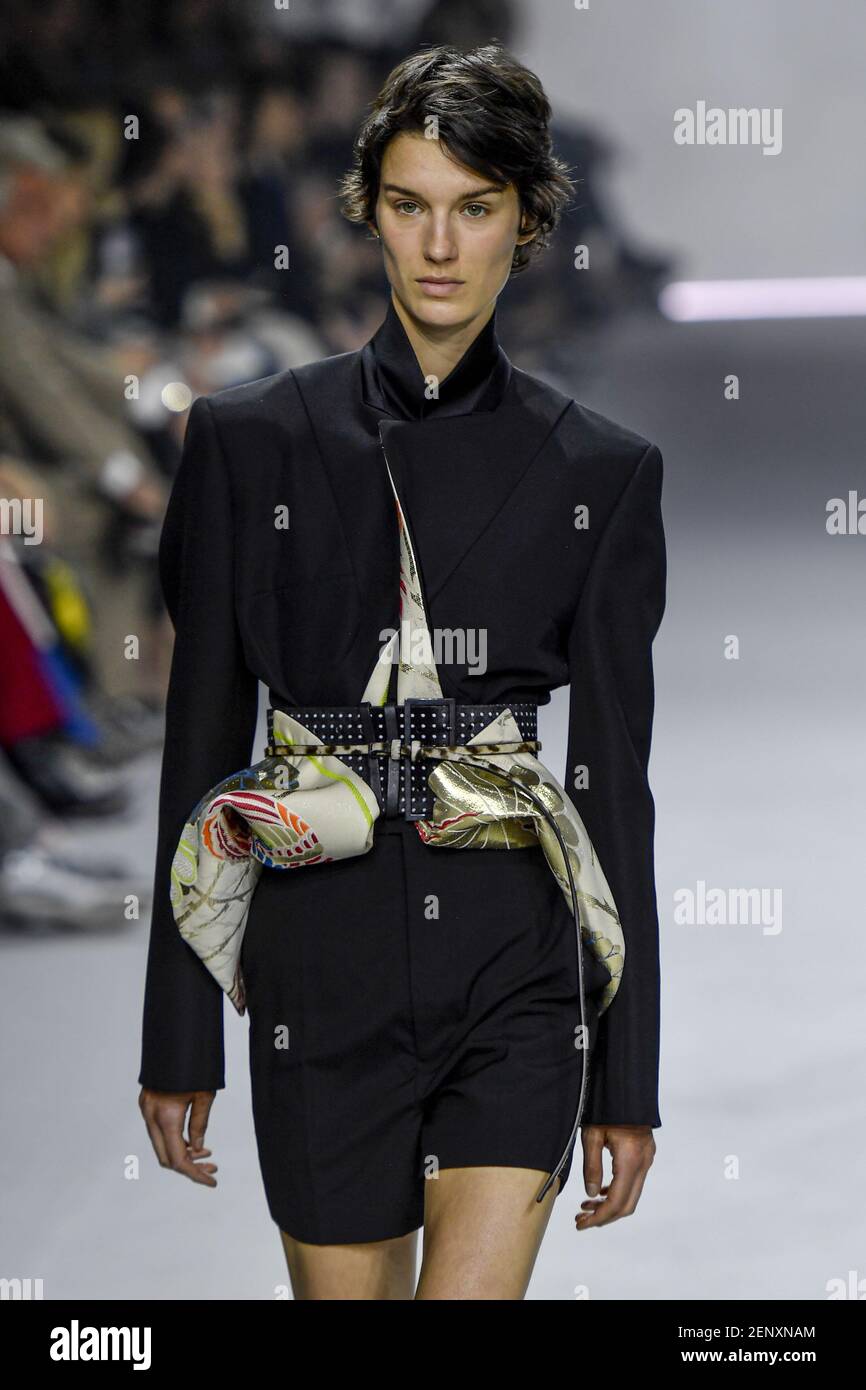 Model walking on the runway during the Haider Ackermann Ready to Wear ...