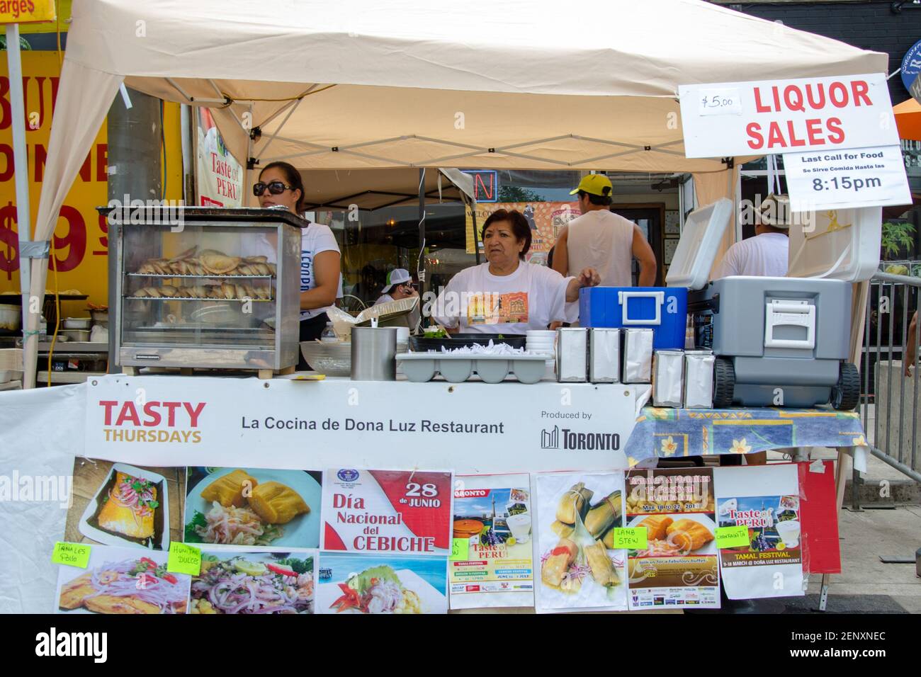 Salsa on St. Saint Clair Festival Scenes: A food stand at a street ...