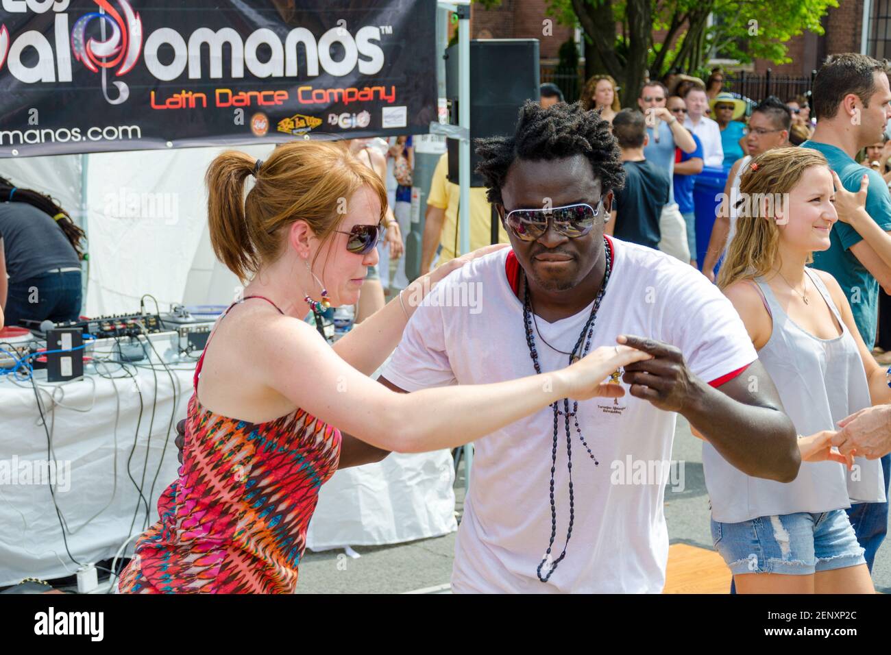 Salsa on St. Clair Festival Scenes: A mixed-race couple trying out some ...