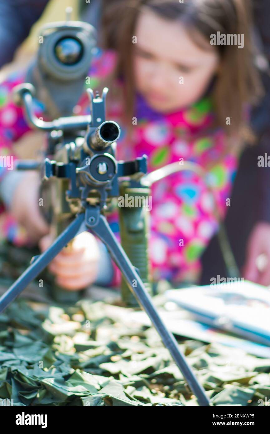 Army Girl Gun High Resolution Stock Photography and Images - Alamy