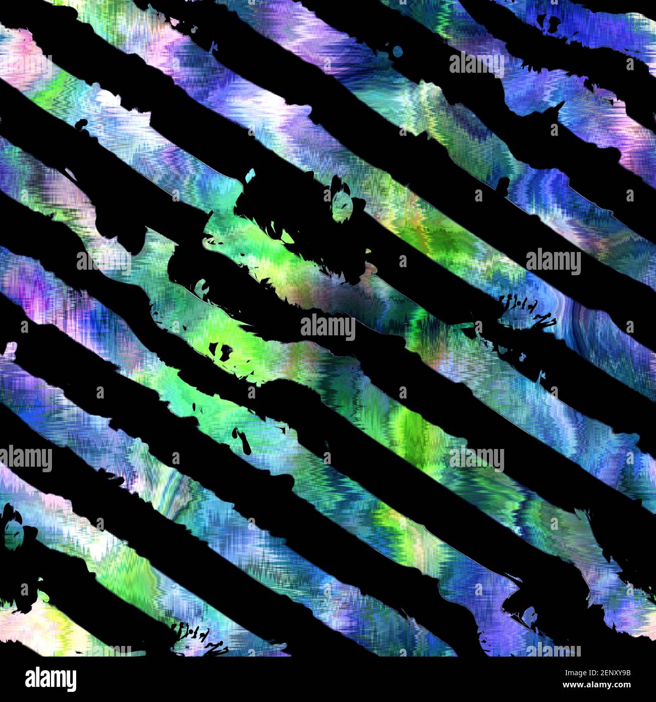 Seamless abstract color blobs with stripes overlay Stock Photo - Alamy