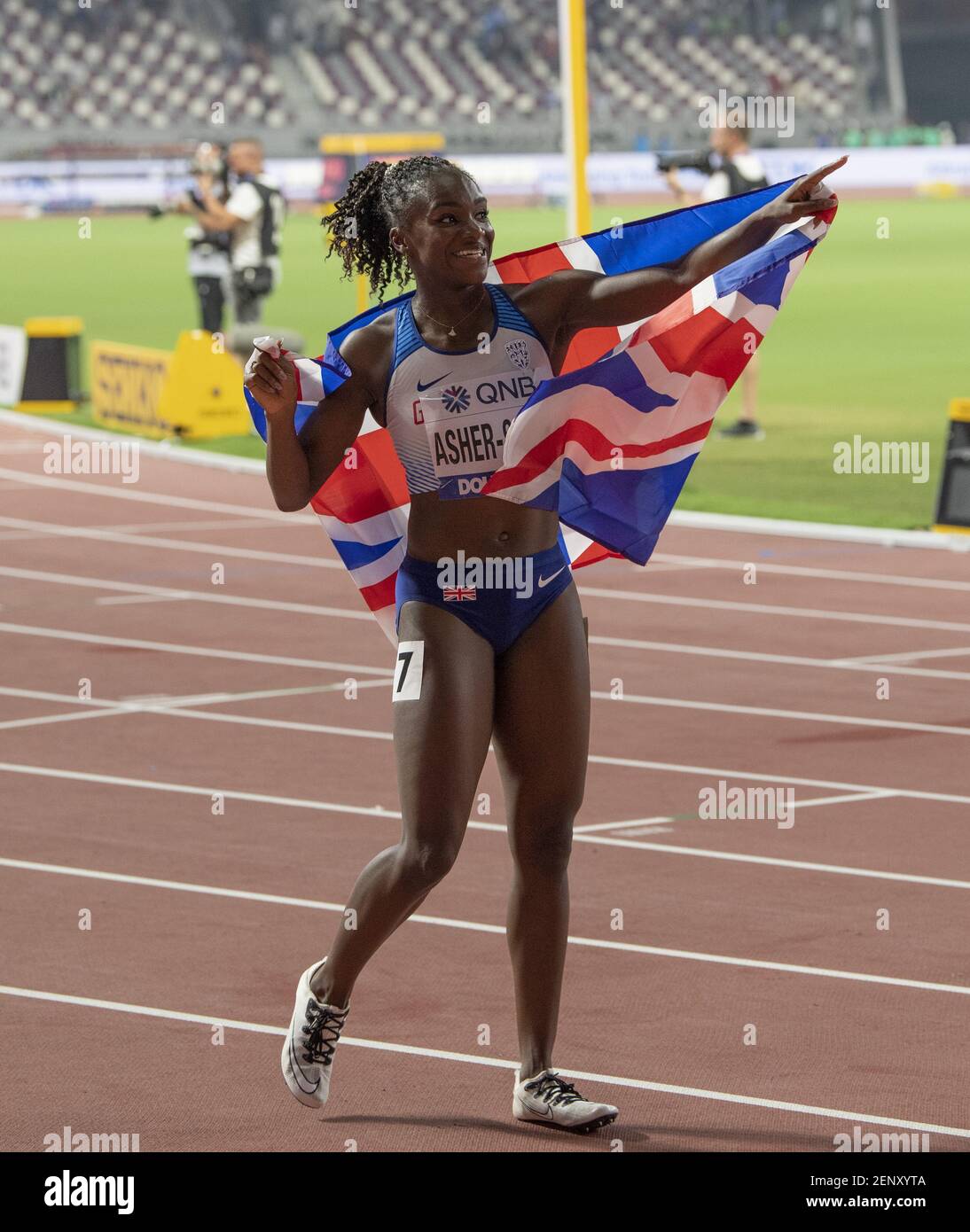 Dina Asher-Smith wins 100m silver medal during the IAAF World ...