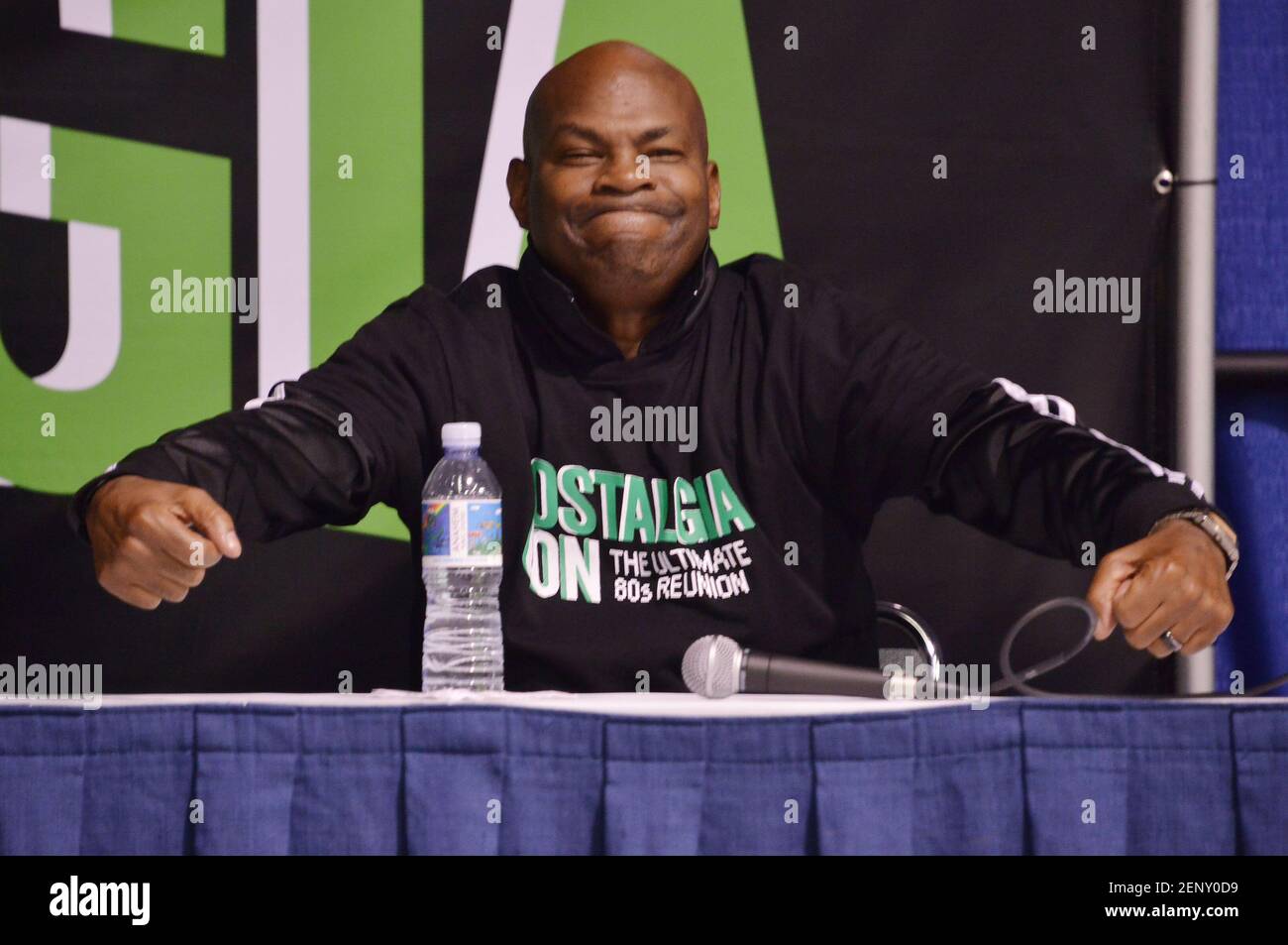 Dancer Michael Boogaloo Shrimp Chambers speak in a panel at ...