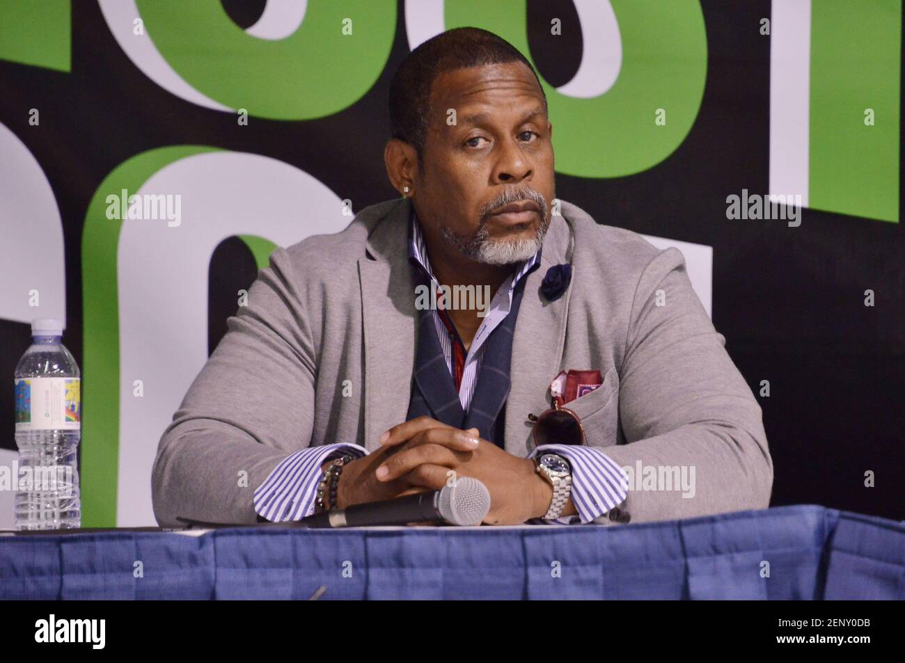 Master Gee of The Sugarhill Gang speak in a panel at NostalgiaCon - Day ...