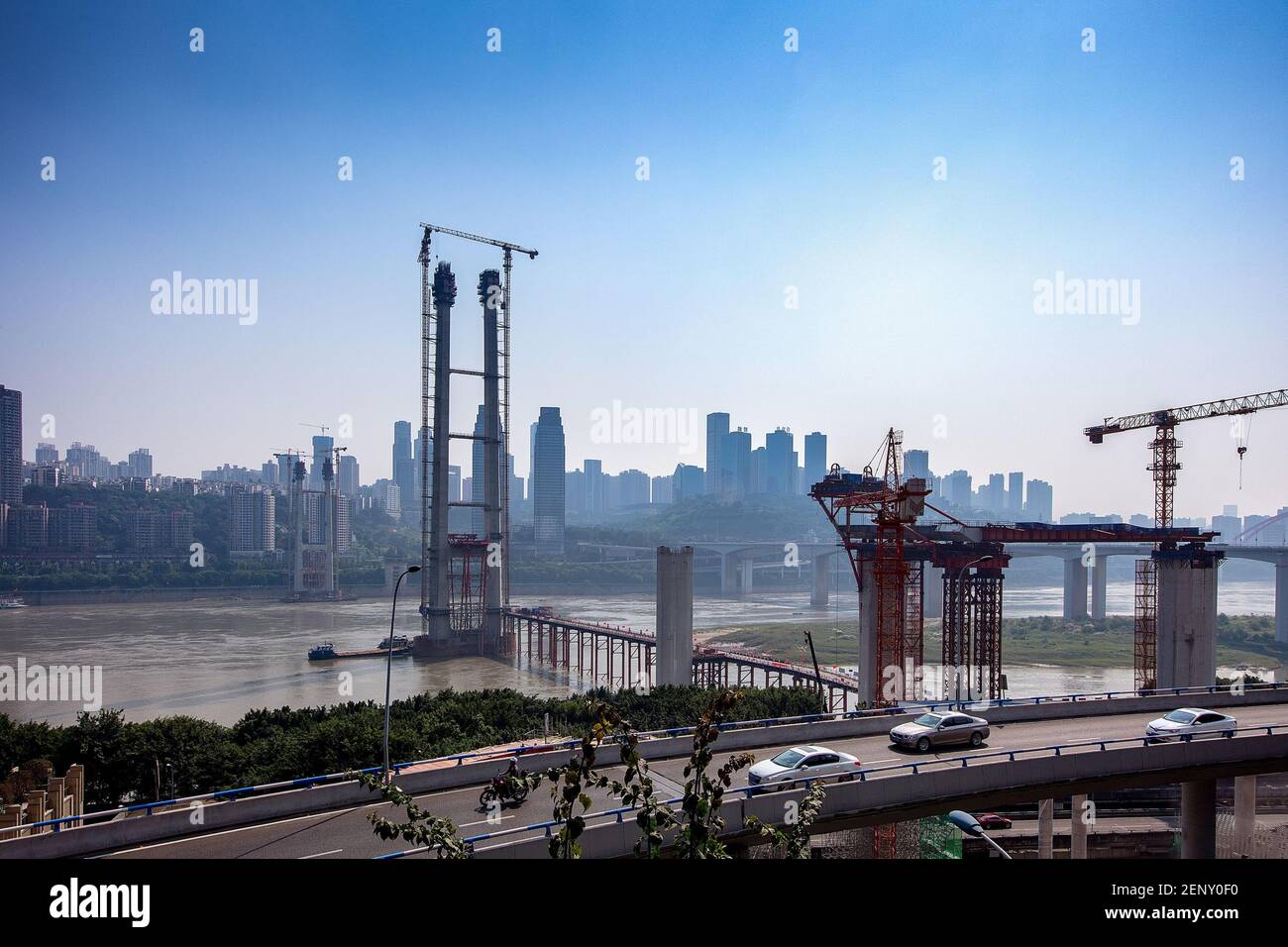 Chongqing,CHINA-The beautiful "mountain city" scenery in front of ...